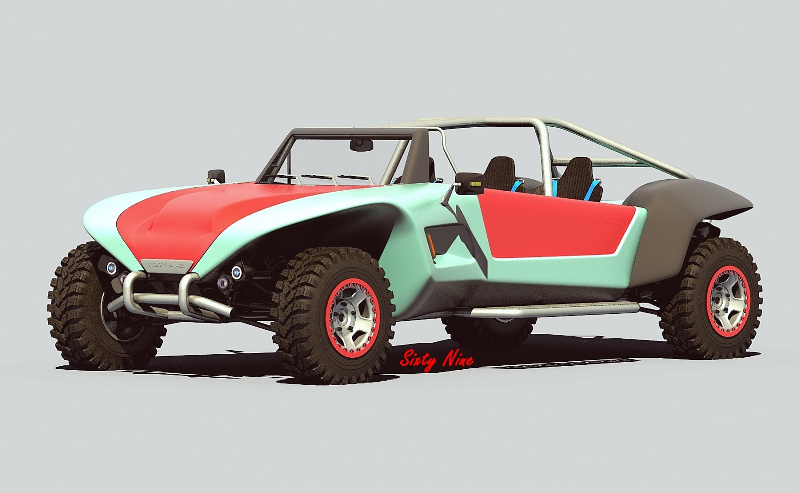 Concept design of AWD offroad electric buggy