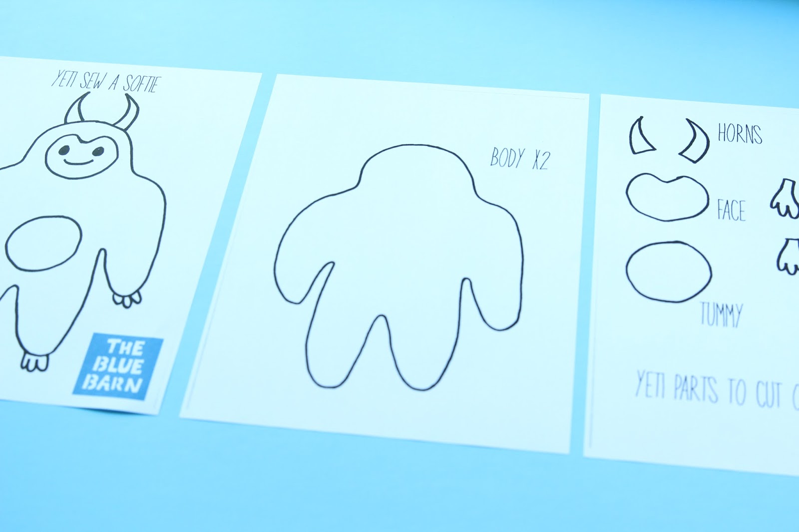 The Blue Barn: Sew a Yeti