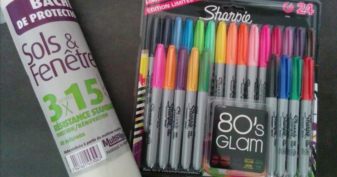 Laisse Luciefer: Papier Patron + Crayons Sharpie