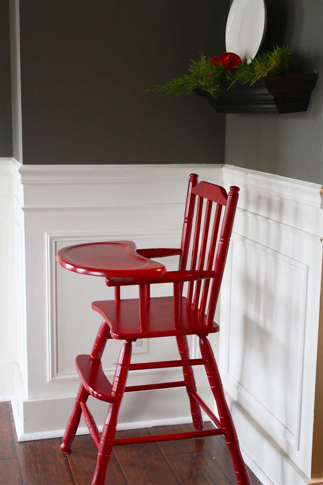 The Yellow Cape Cod: Holiday Home Series: Christmas Highchair