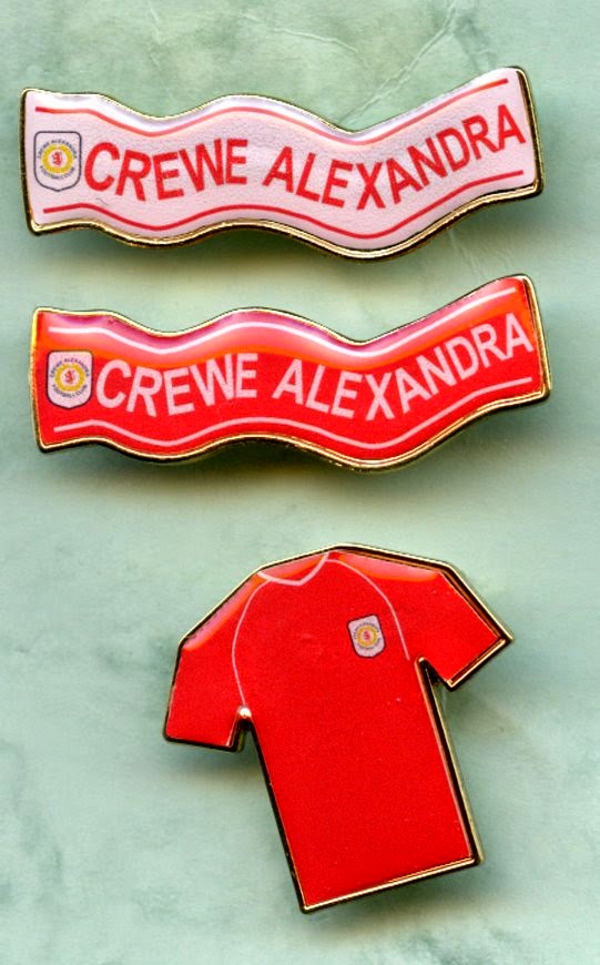 Crewe Alexandra Football Club pin badges: 2014