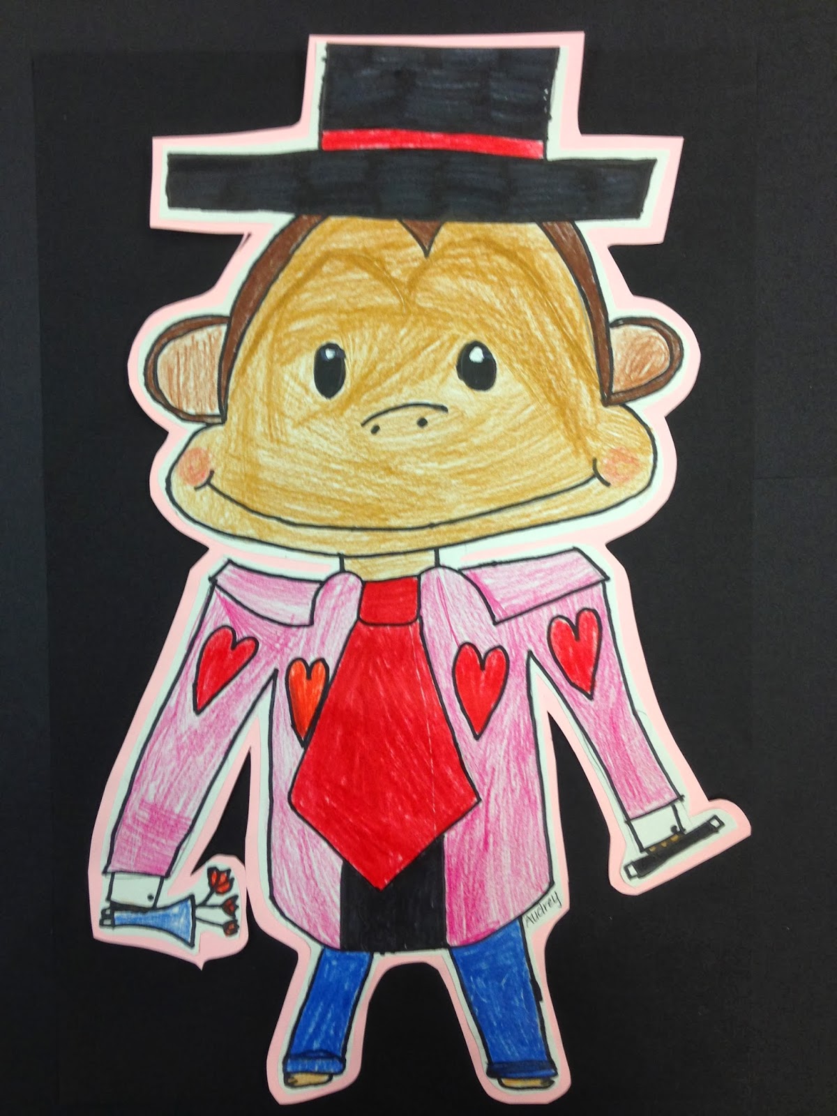 Rockin' and Lovin' Learnin': How to draw a Valentine's monkey...Tried ...