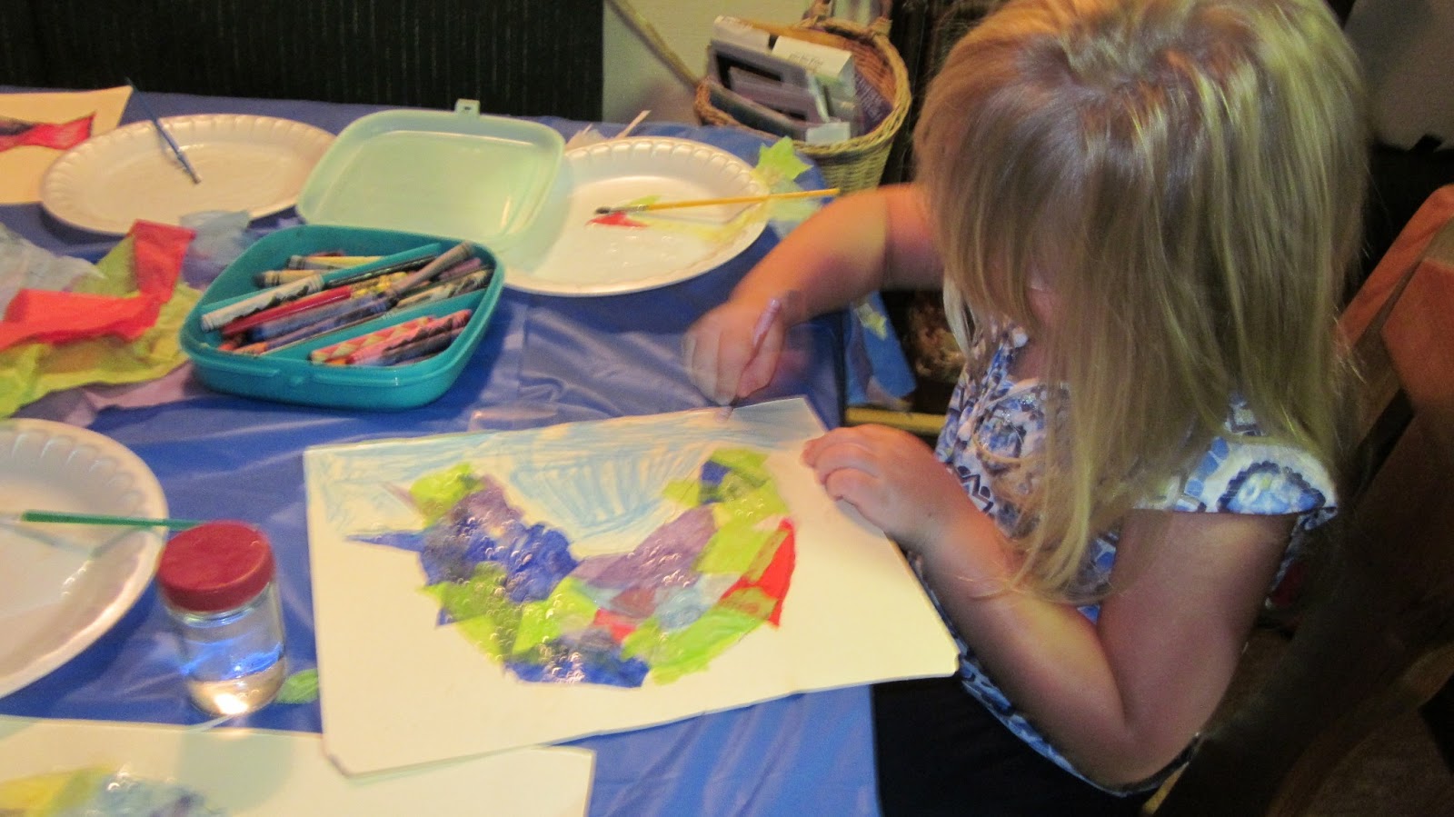 Ms. Nancy's Nook : Tissue Paper Collage