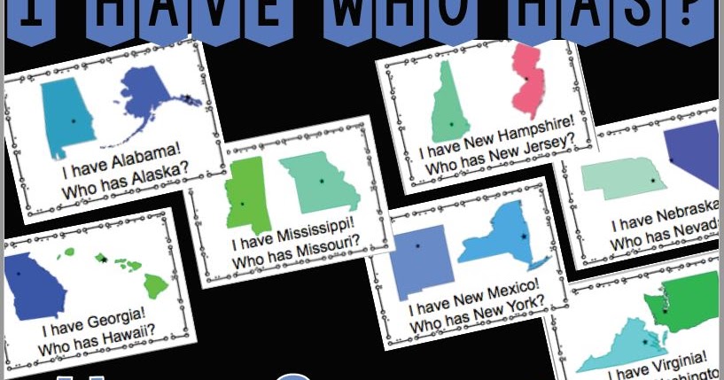 I Have, Who Has? United States of America Task Cards For Your Classroom ...