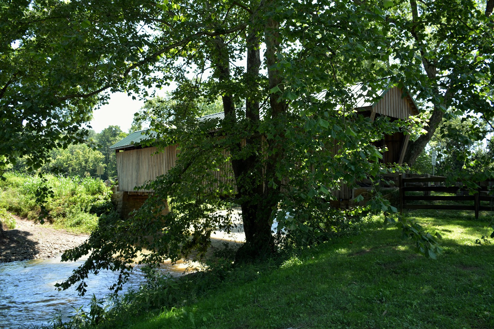 COVERED BRIDGES IN OHIO +: BARKHURST MILL COVERED BRIDGE- CHESTERHILL, OHIO