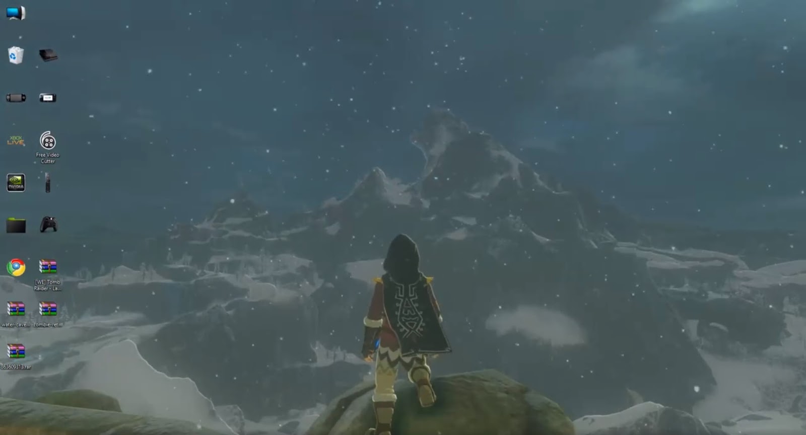 wallpaper engine the legend of zelda breath of the wild snow falling ...