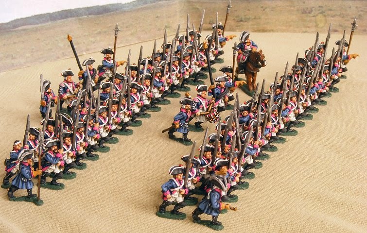 Miniature Soldiers: Prussian infantry, Musketeer Regiment Nr. 18 Prinz ...