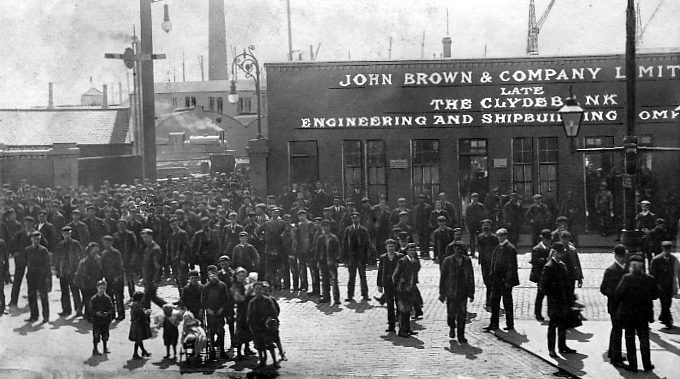 Tour Scotland: Old Photograph John Brown and Company Shipyard Clydebank ...