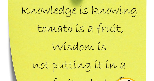 Knowledge Vs Wisdom | whatsapp4u