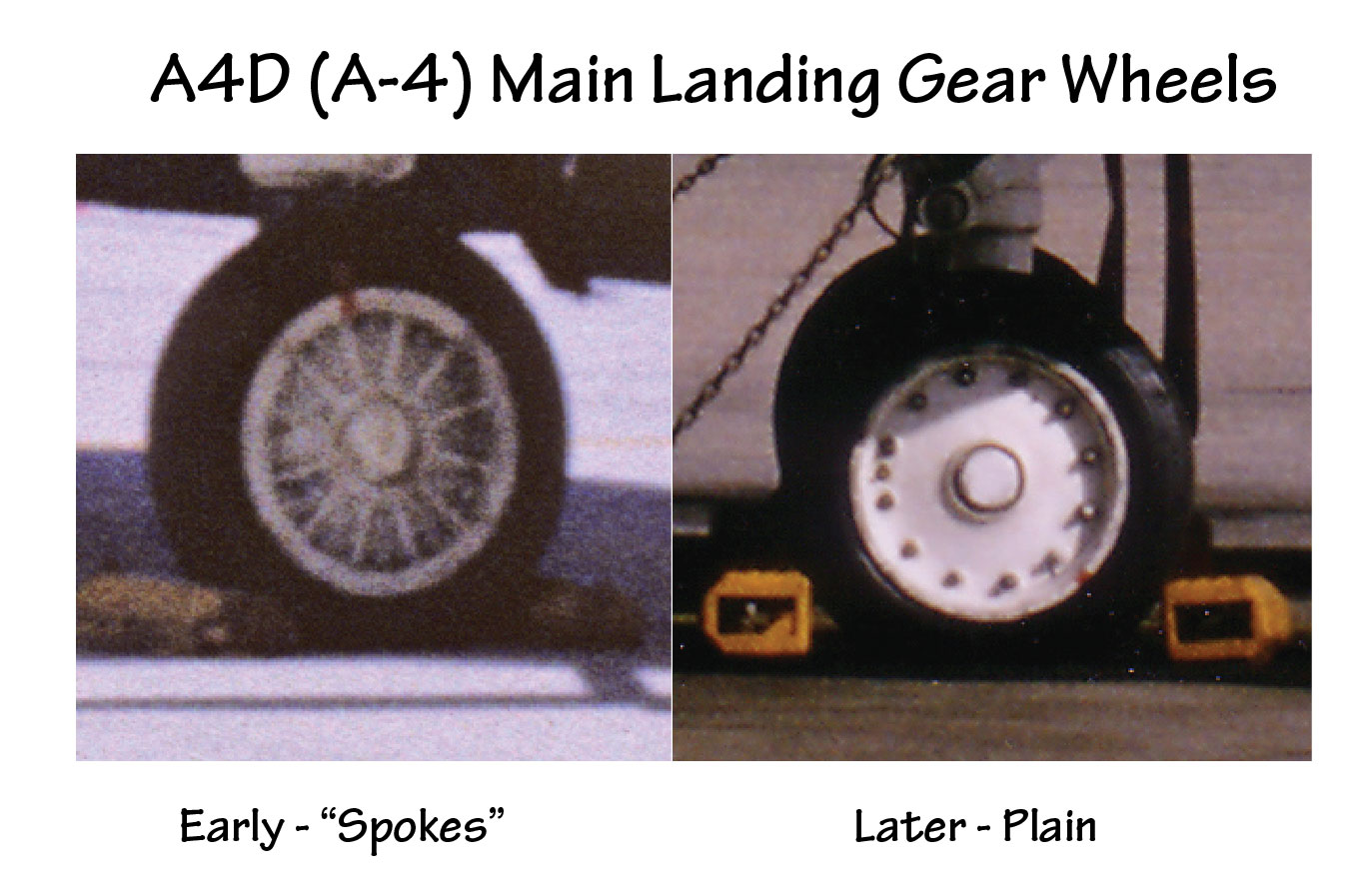 AMS Resin A-4 wheels v True Details wheels - General Discussion - Large ...