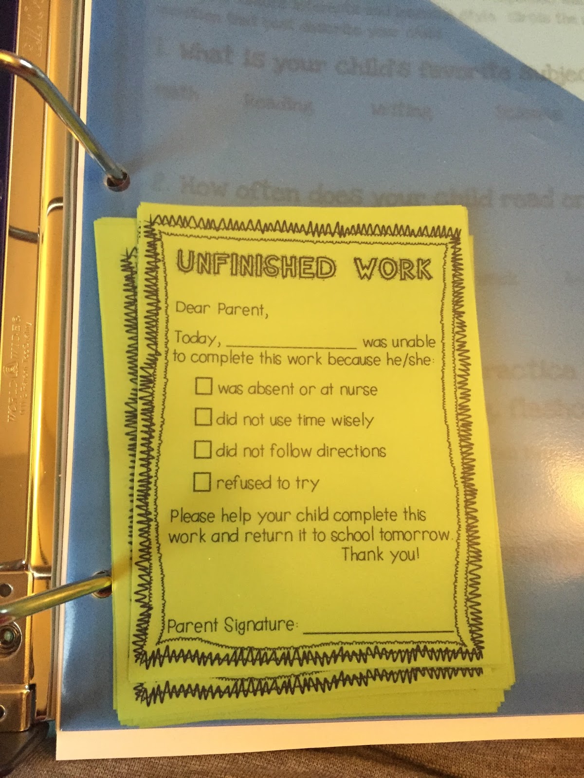 Creating a Teacher Binder | Teaching on a Whim