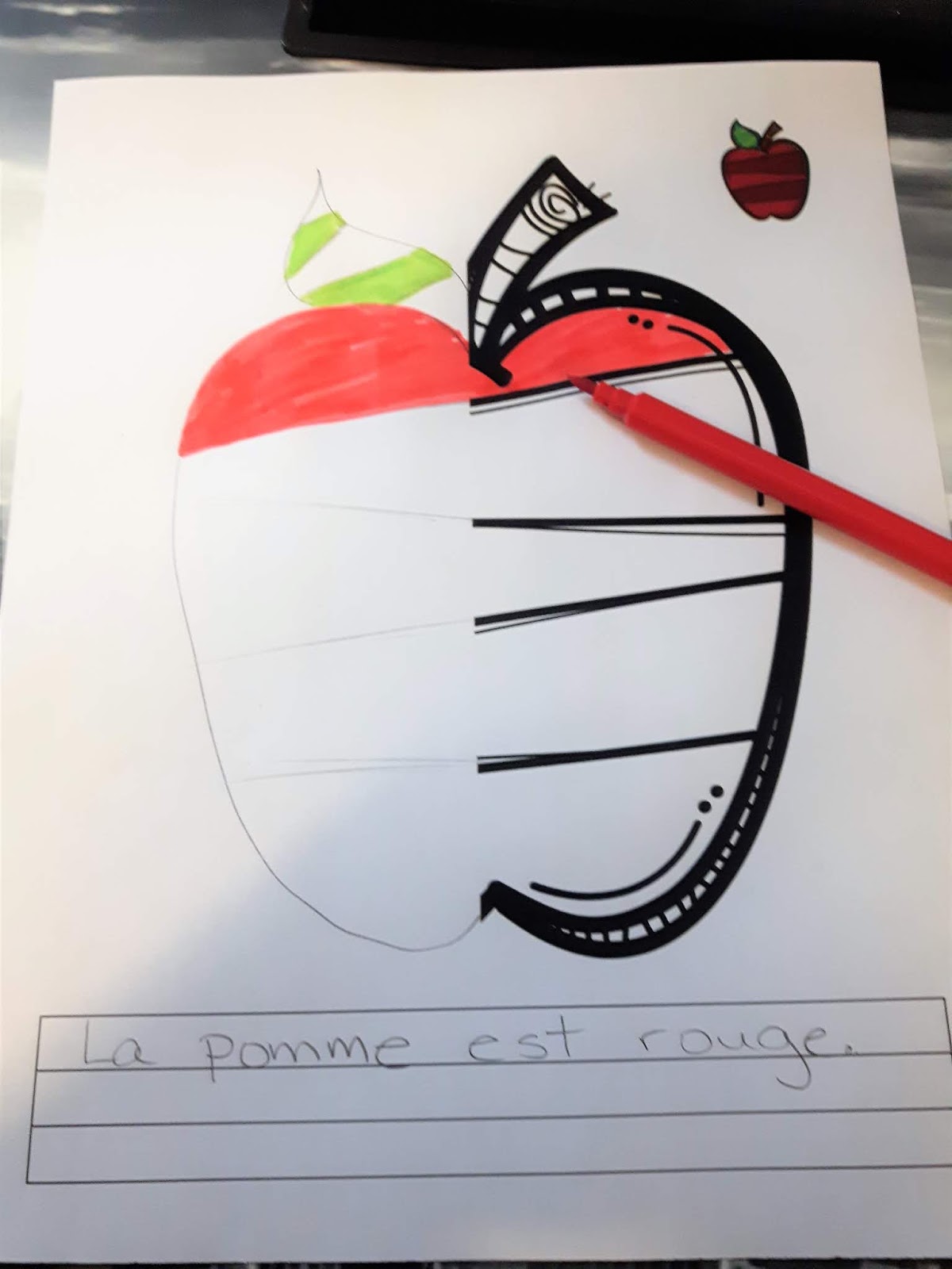 la classe de caro.: 4 dessins à finir et décrire Thème: l’école (FACILE)