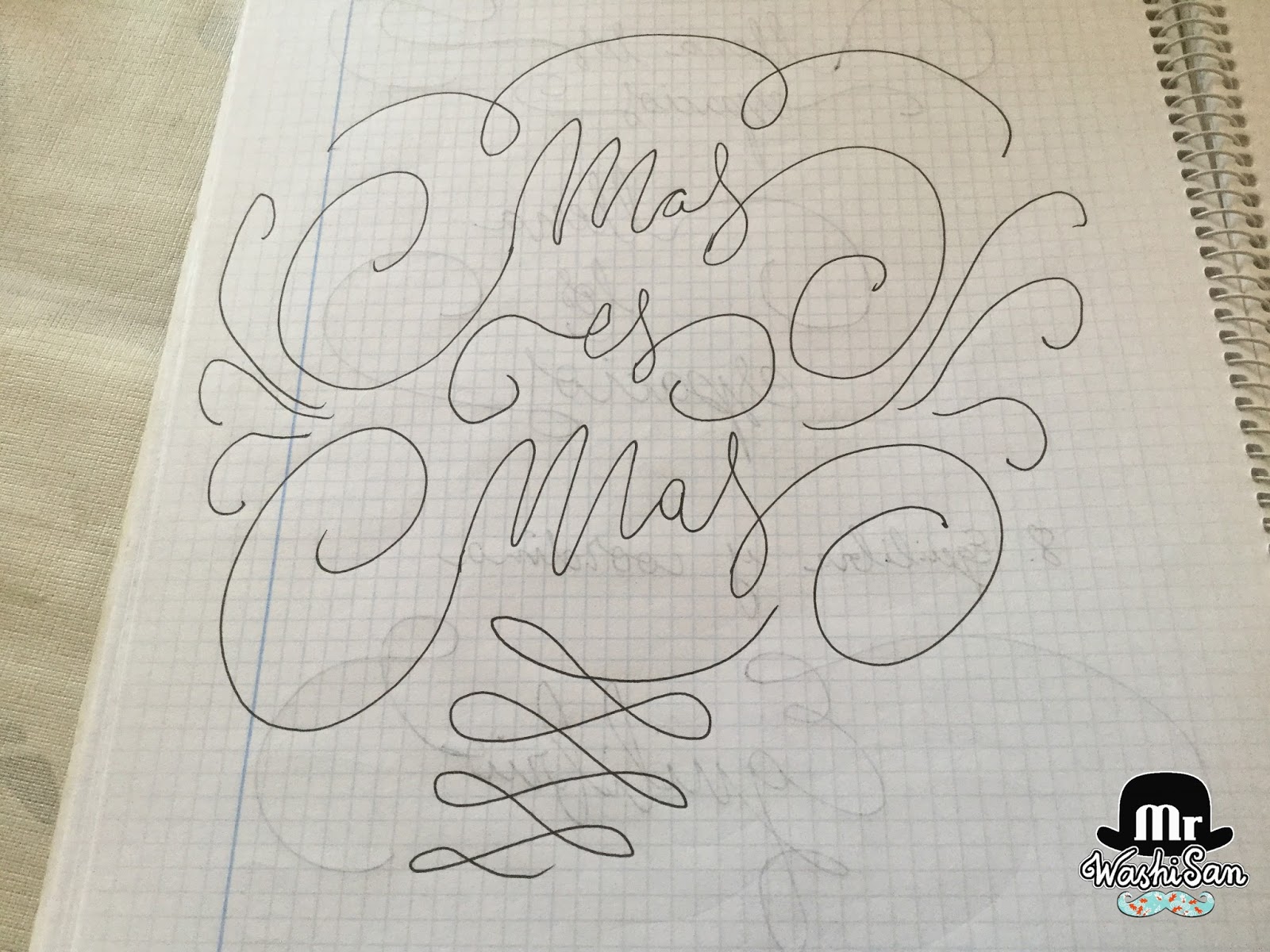 Mr WashiSan: 10 consejos para decorar con florituras tu lettering