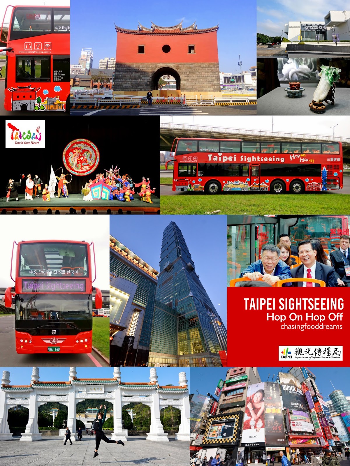 CHASING FOOD DREAMS: Taipei Sightseeing Hop On Hop Off Double Decker Bus