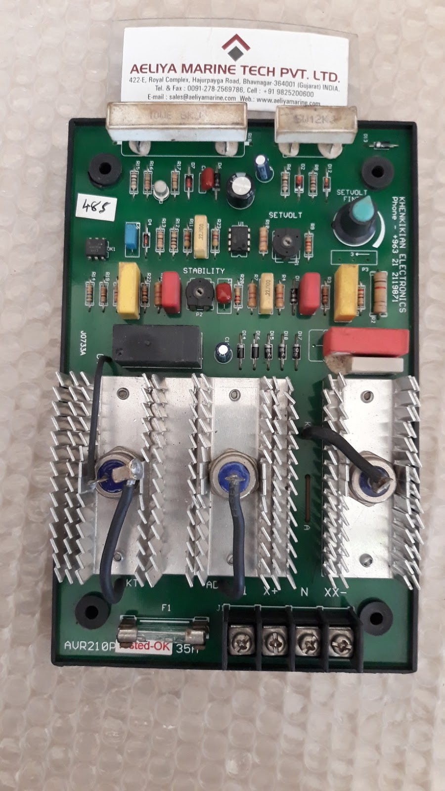 KHENKIKIAN ELECTRONIC A.VR.210-35A PCB - Aeliya Marine