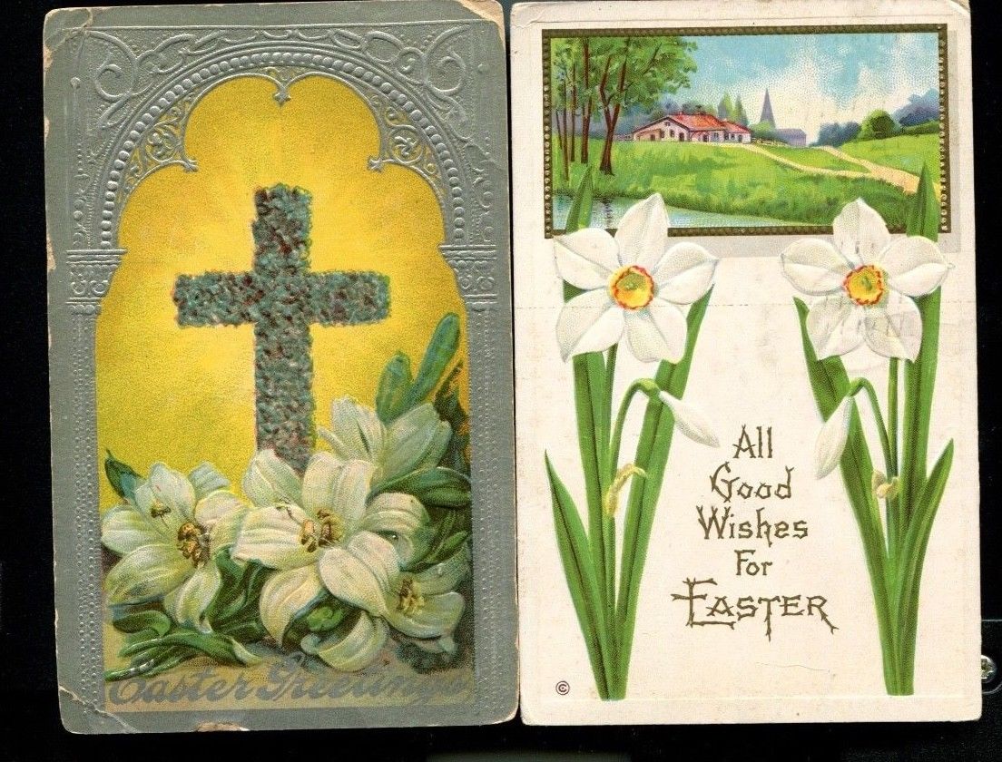 Free Scrapbooking Graphics - EASTER Postcards