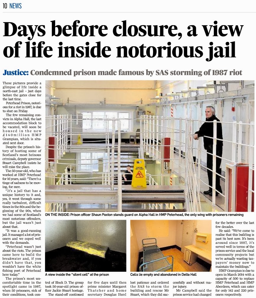 The Essentials: Last pictures of HMP Peterhead before it closes forever