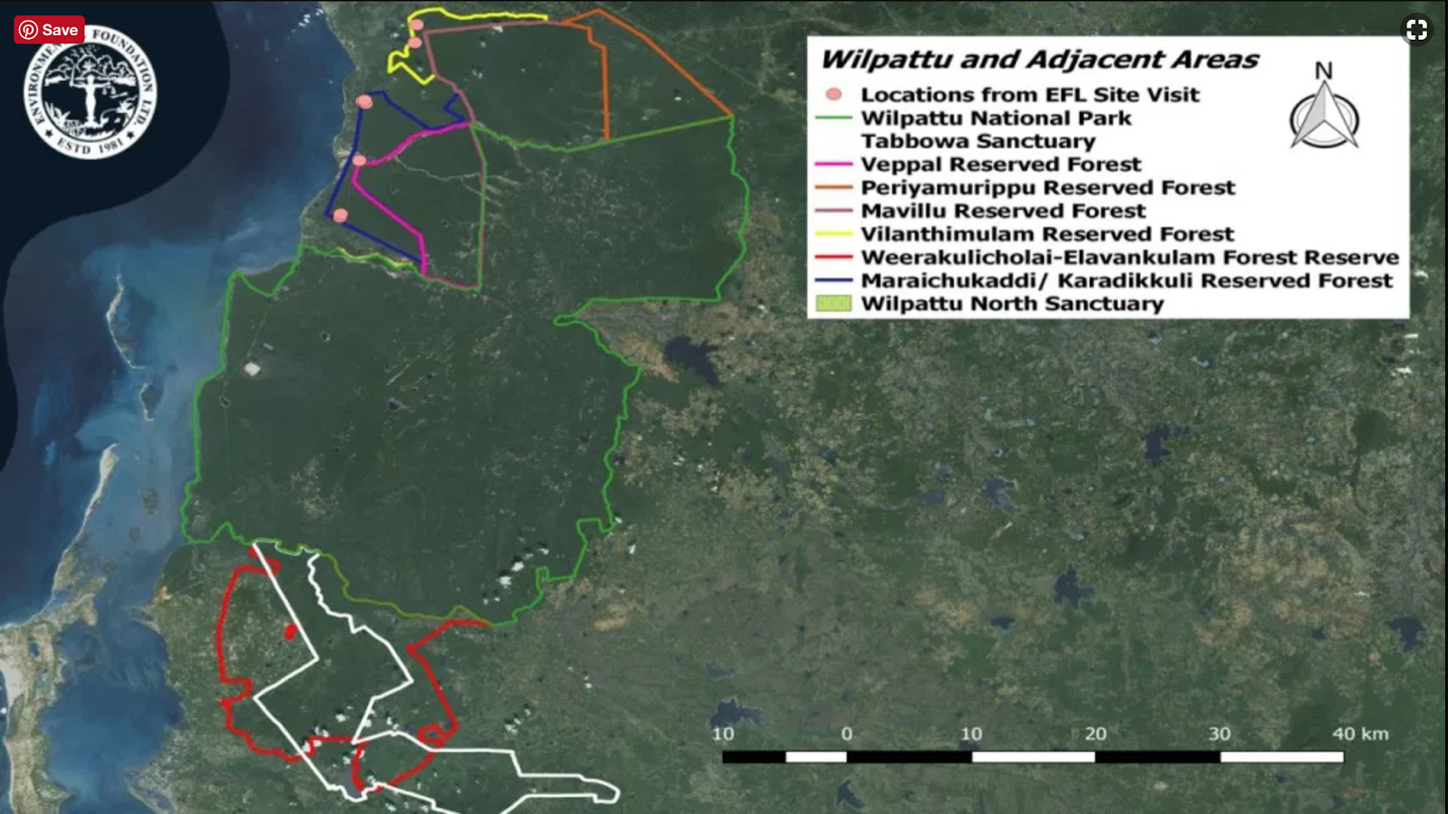 Wilpaththu National Park Map
