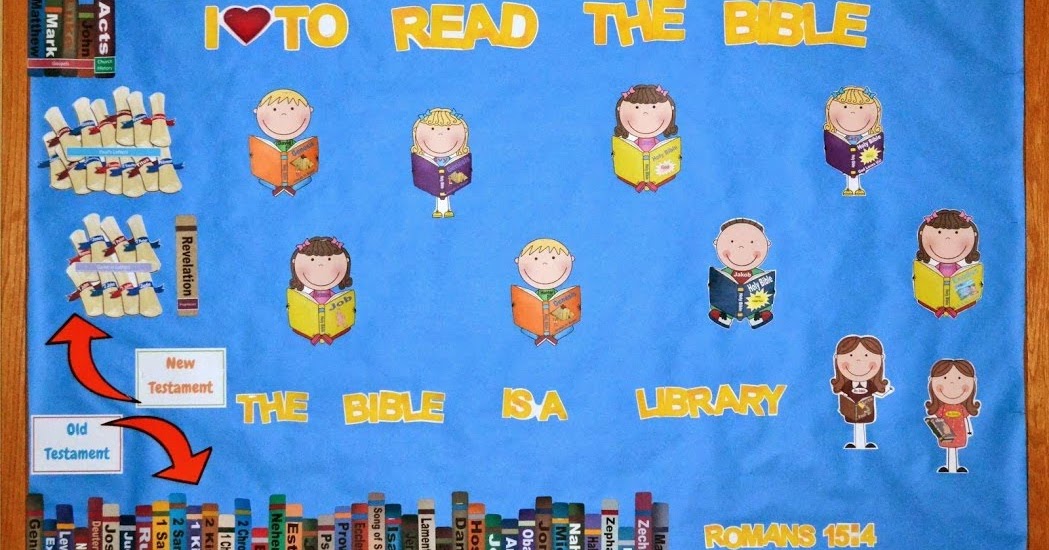 Bible Fun For Kids: The Bible is a Library Bulletin Board
