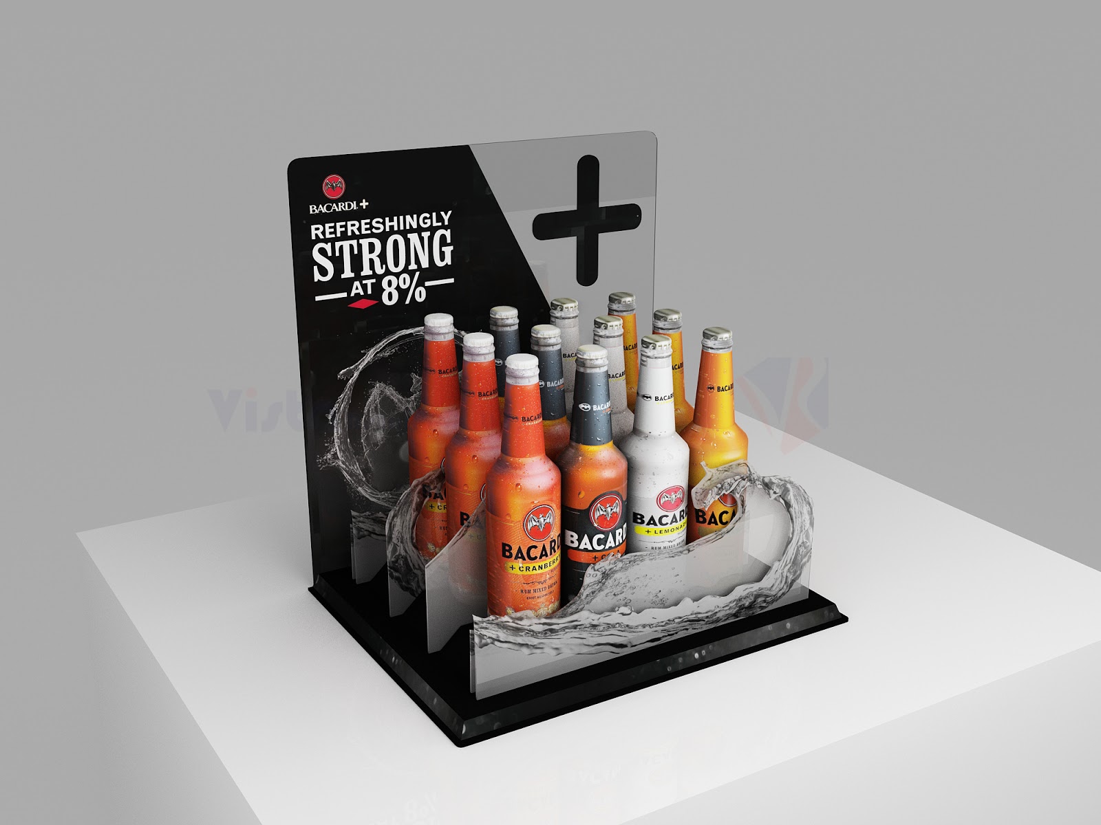 My 3D Blog: BACARDI_TABLE TOP UNIT DESIGN