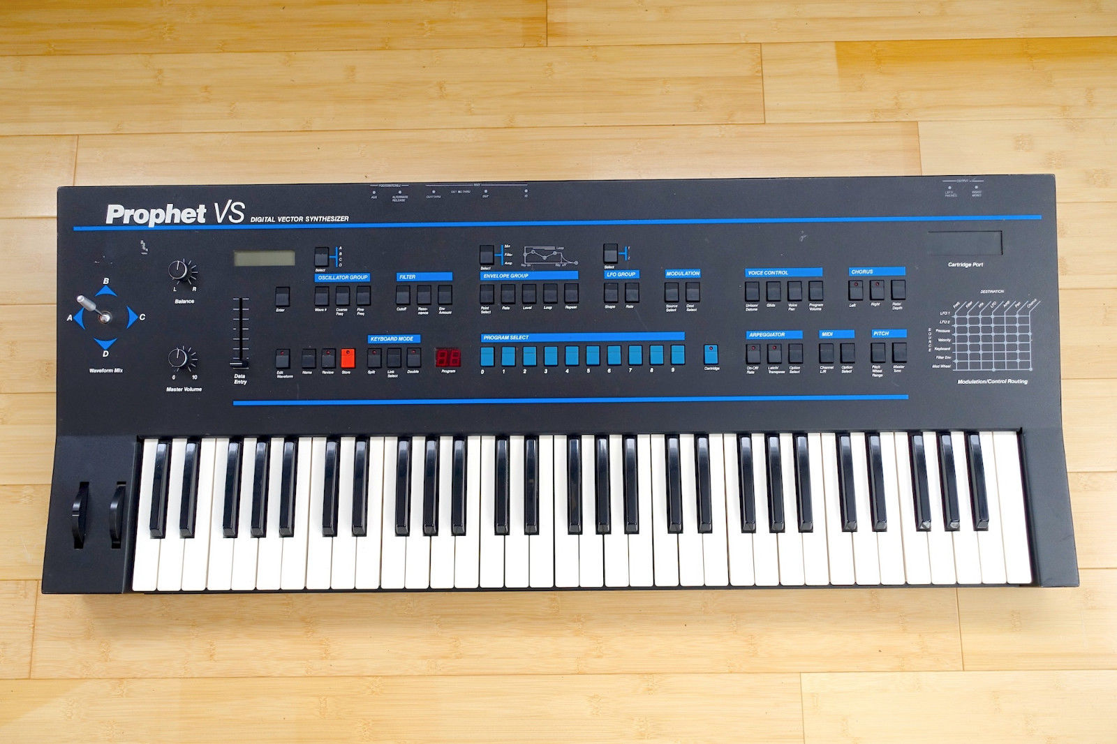 MATRIXSYNTH: Sequential Circuits Prophet VS SN 0937 w/ Stereoping ProVessor S Knob Box