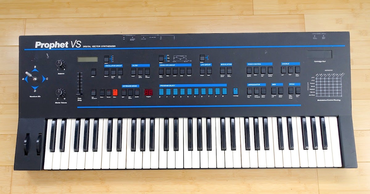 MATRIXSYNTH: Sequential Circuits Prophet VS SN 0937 w/ Stereoping ProVessor S Knob Box