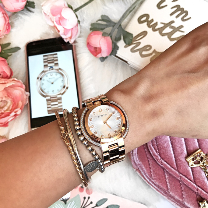 Rose Gold Sparkle + Bulova Diamond Watch Giveaway - Ella Pretty Blog