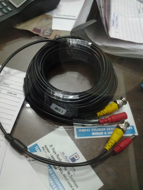 KABEL KAMERA CCTV JADI 15METER JEK BNC - Khaibar Aksesoris By CV ...