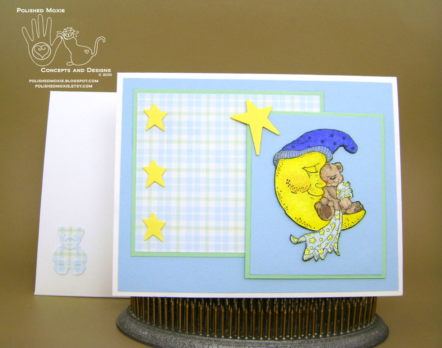 Handmade Sleeping Teddy Bear Baby Card & Teaching Bad Habits | Polished ...