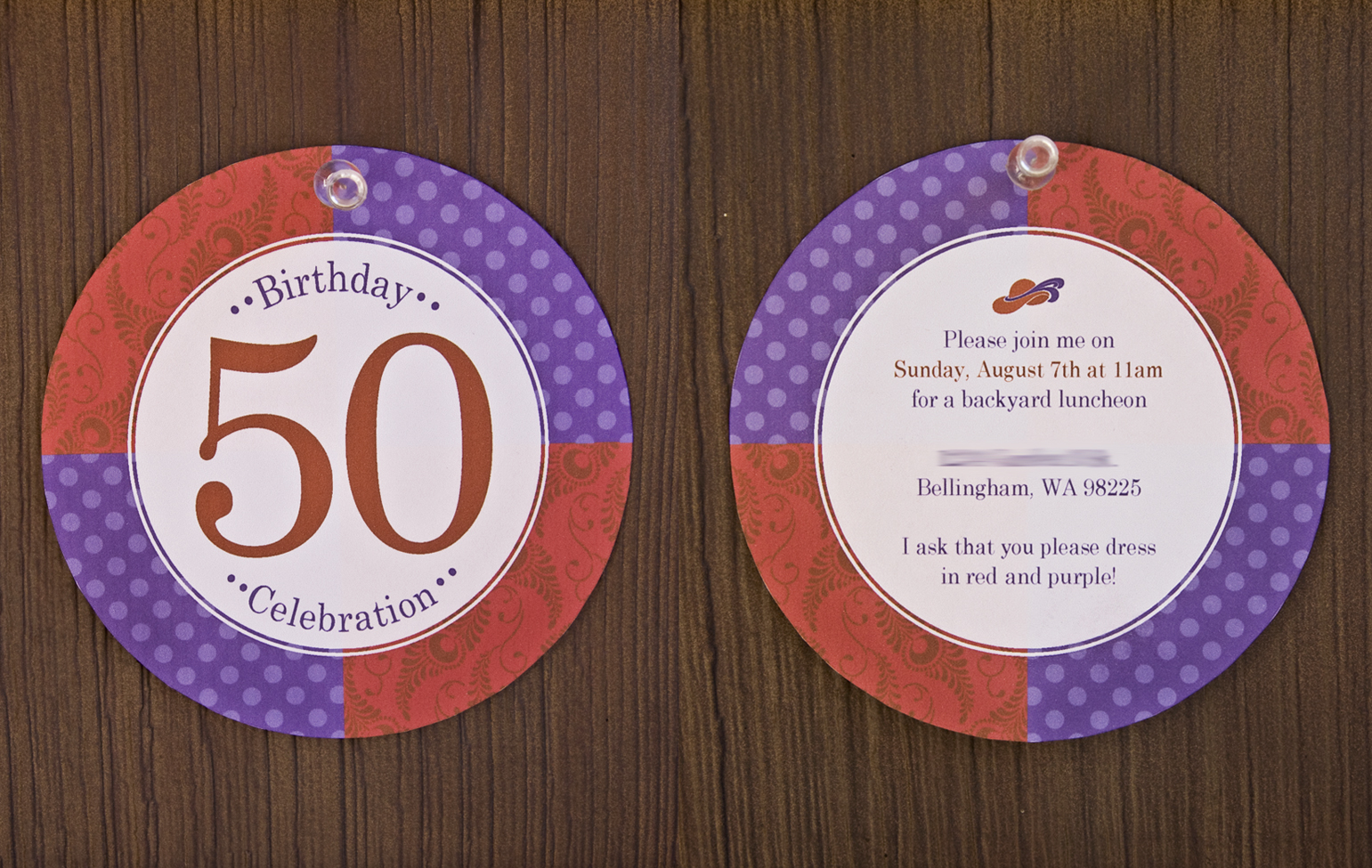 Noteworthy Ink: Red Hat Society Birthday