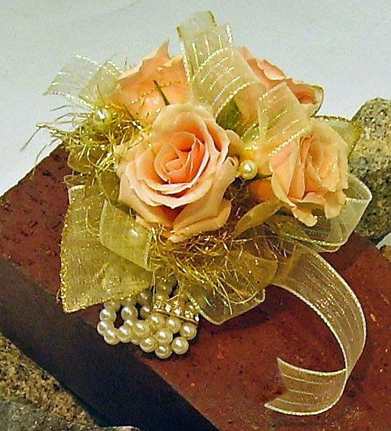 Prom Flowers: Prom on the Rocks- Roses and Ranunuculus