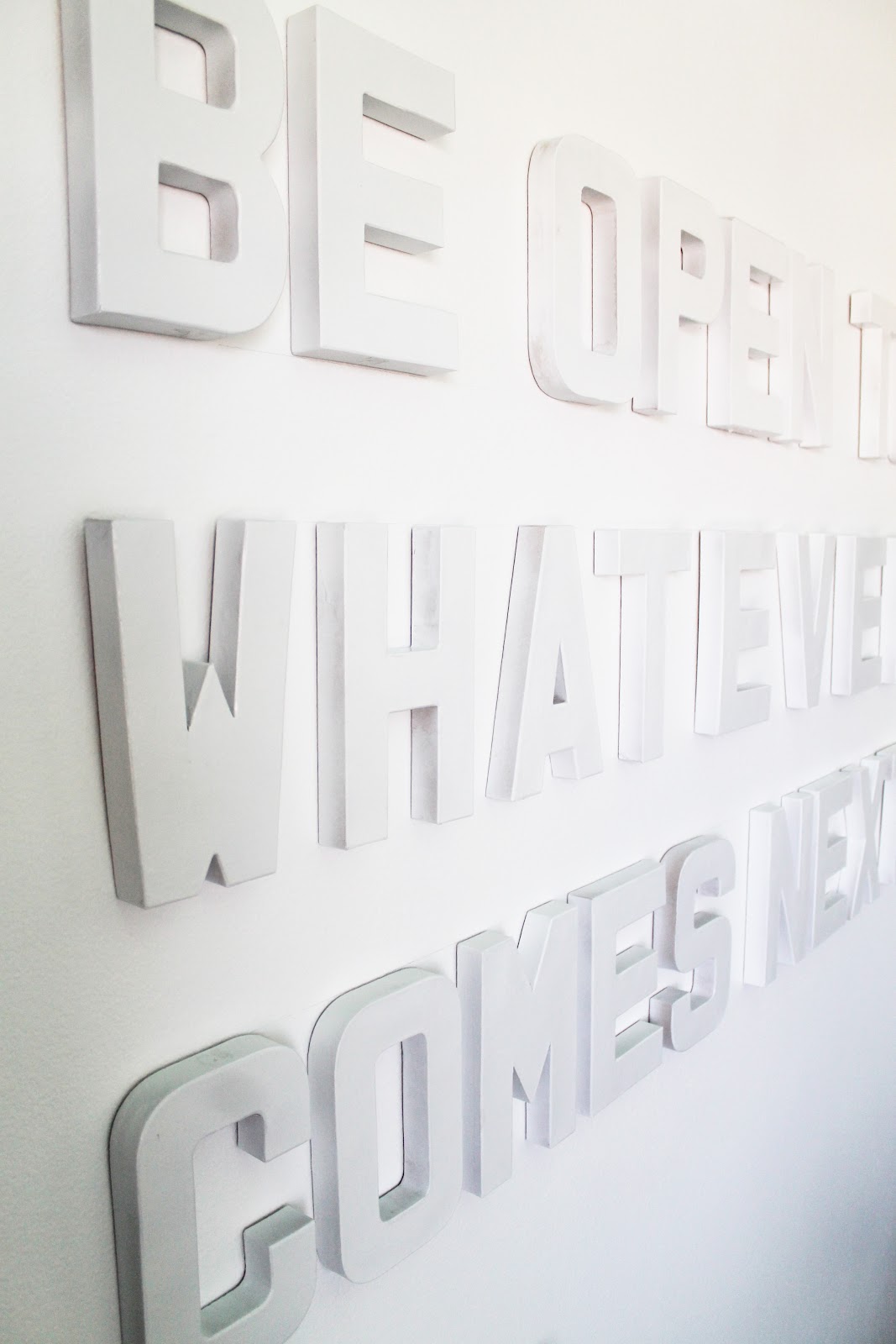 DIY 3D Quote Wall. - Chris Loves Julia
