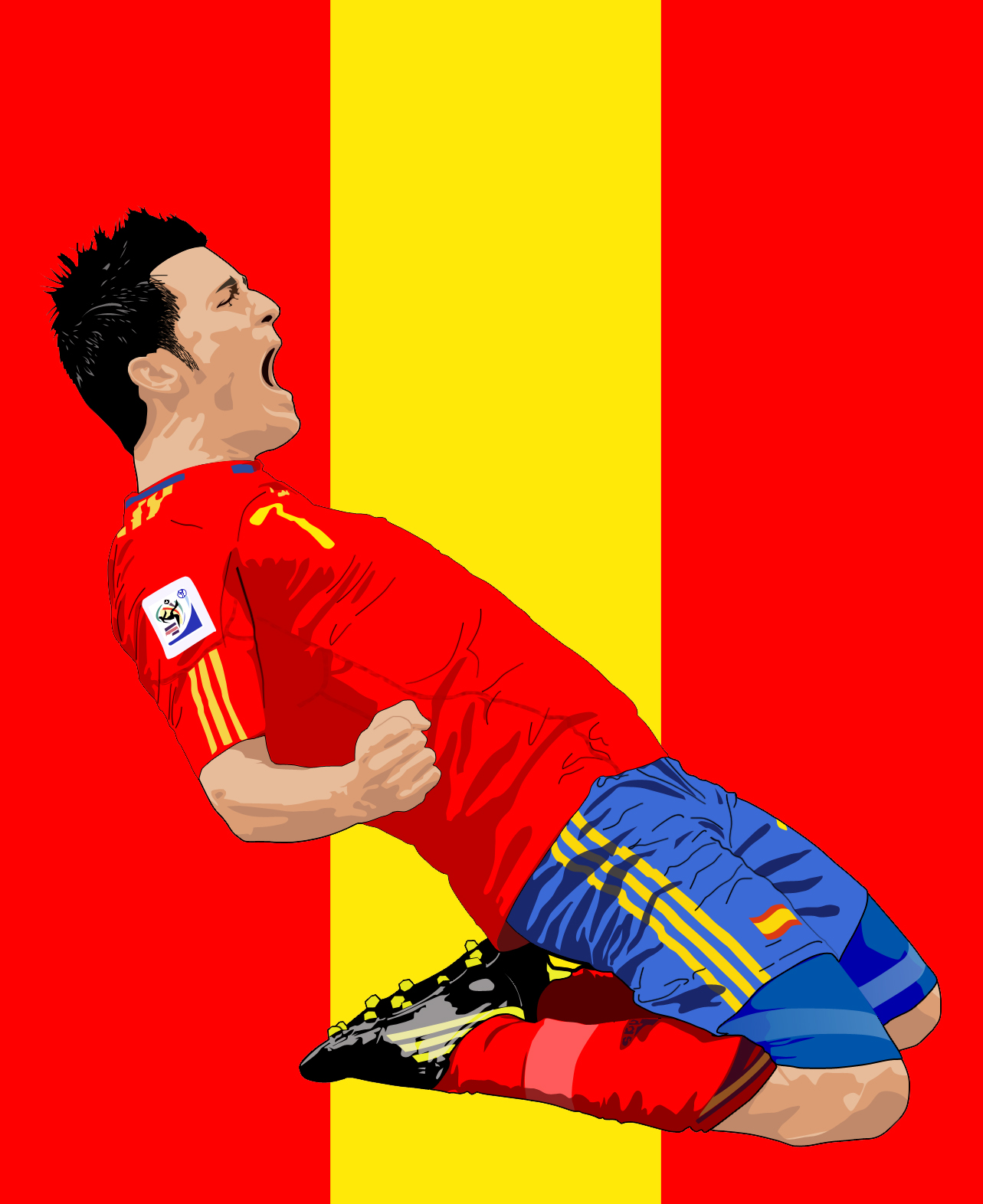 Cartoon Pictures of David Villa