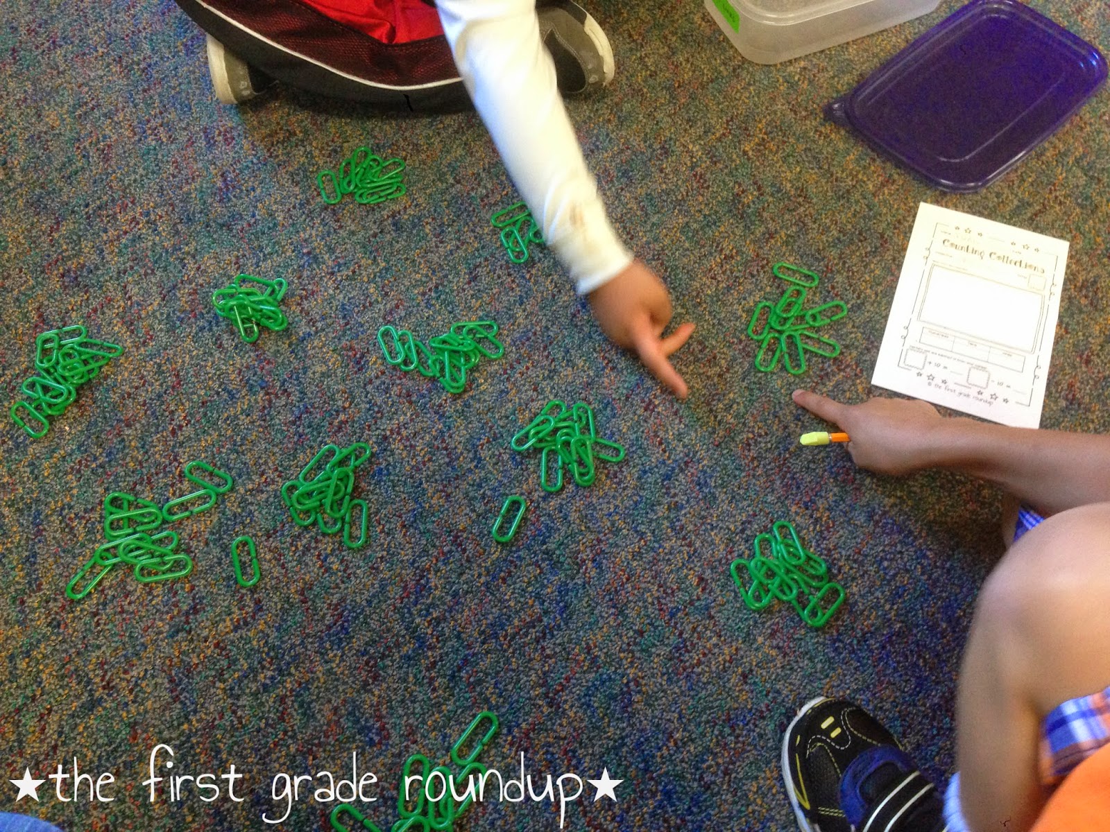 1st grade Counting Collections Routines to build number sense - The ...
