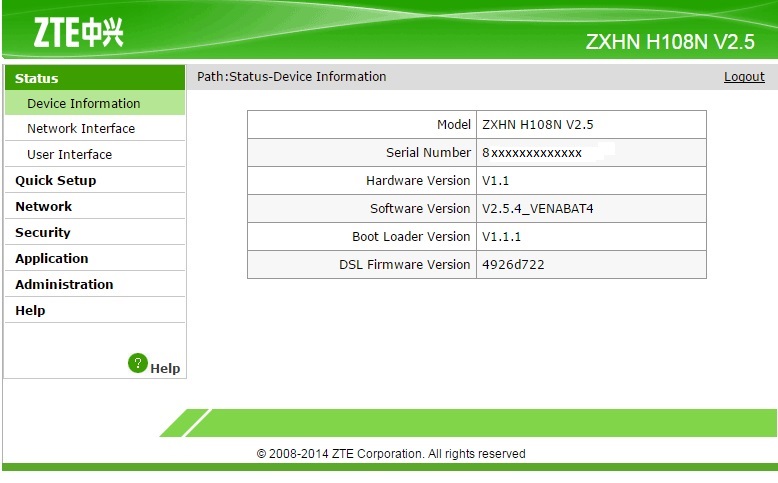 Cómo entrar a la configuración del router de CANTV ZXHN H108N