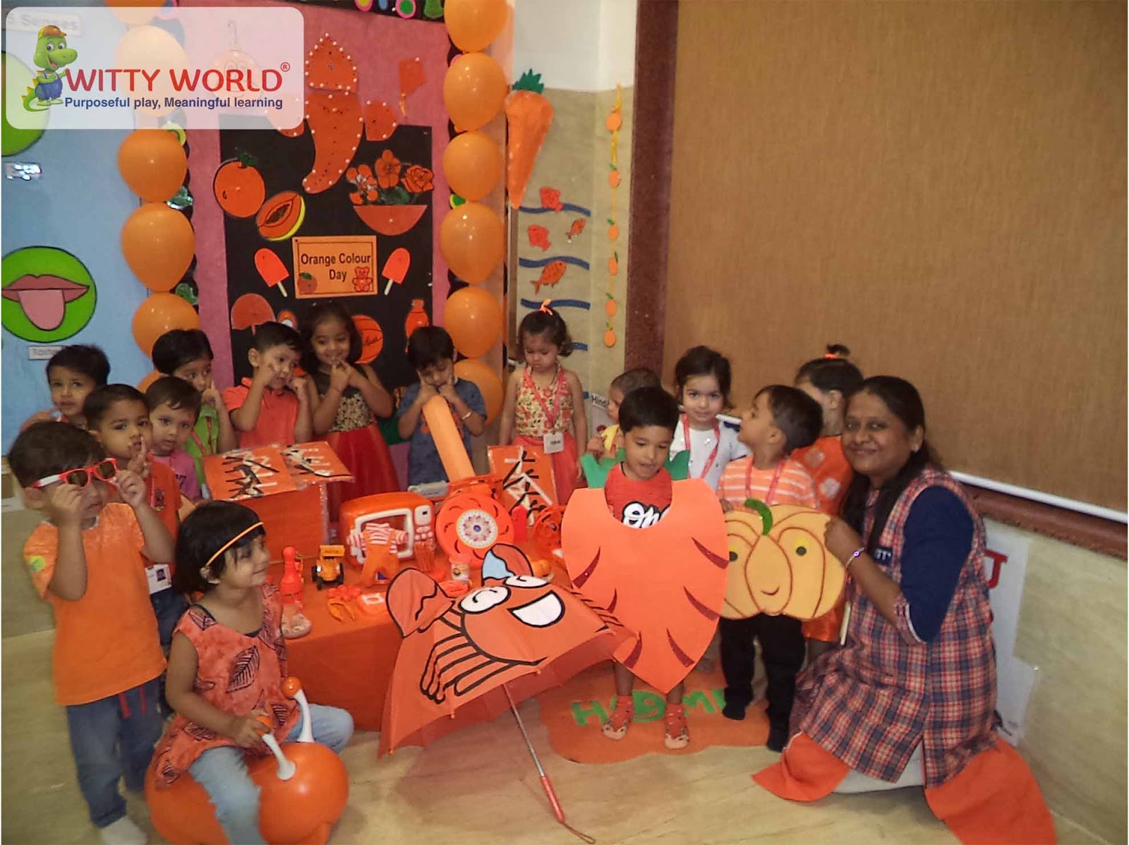 On the top of the World...: Orange Colour Day (Nursery, Witty World ...