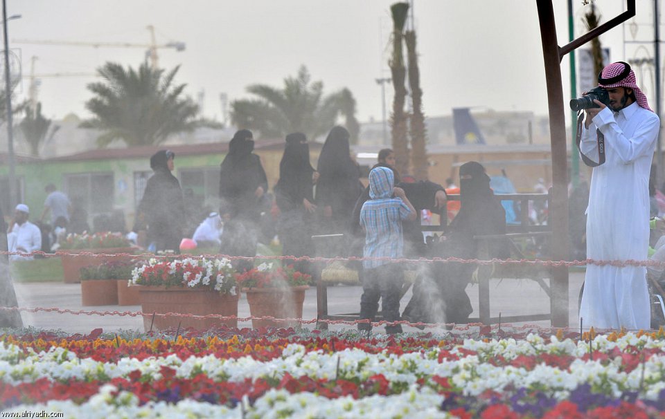 فعاليات مهرجان الزهور التاسع بالرياضالمقام في ساحة العروض بالدائري ...