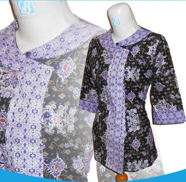 20 Model Batik Kantor Bank yang Elegan | Model Baju Batik Kantor