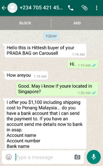 Be Careful Of This Latest Carousell Scam!