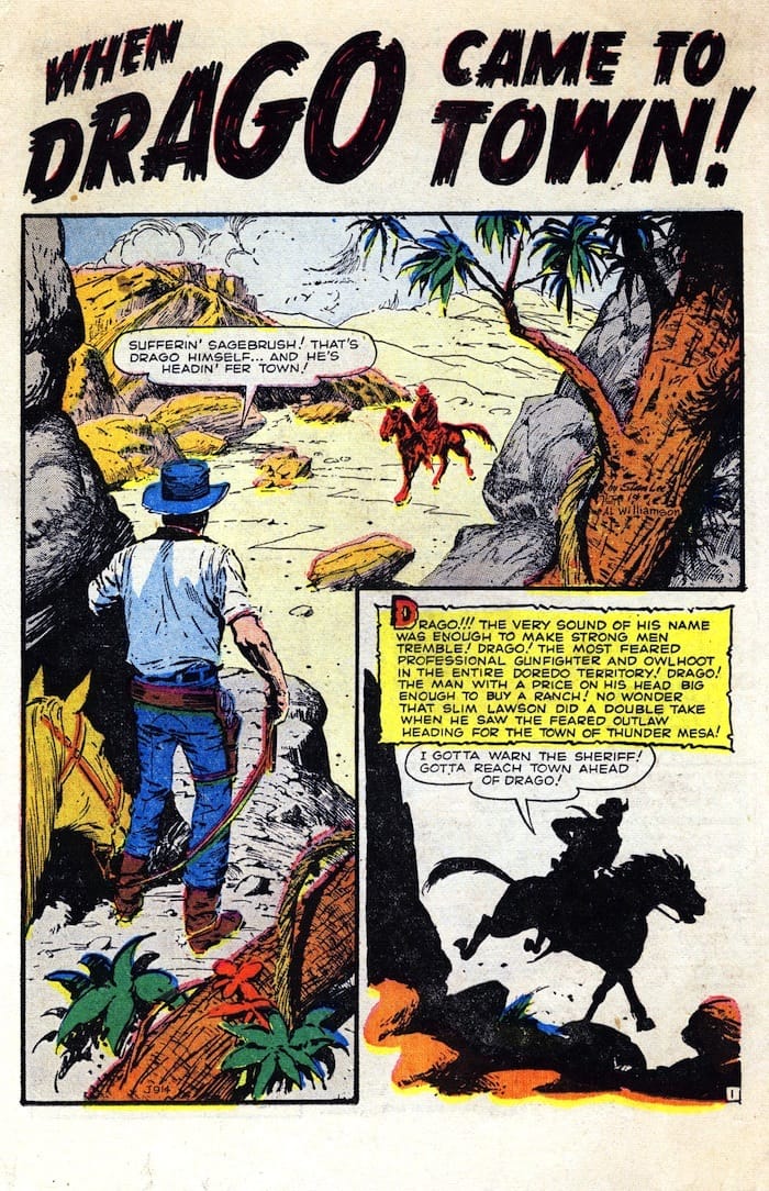 Gunsmoke Western #36 - Al Williamson art - Pencil Ink