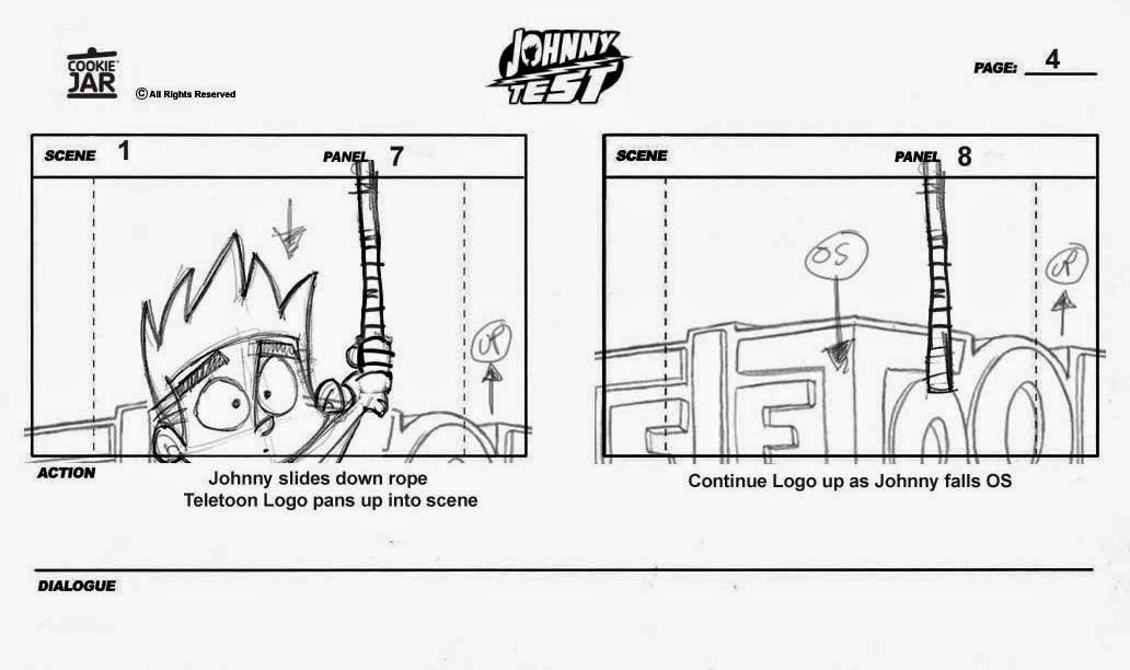 Shane Doyle animation,design,storyboards: StoryBoard- Johnny Test Teaser