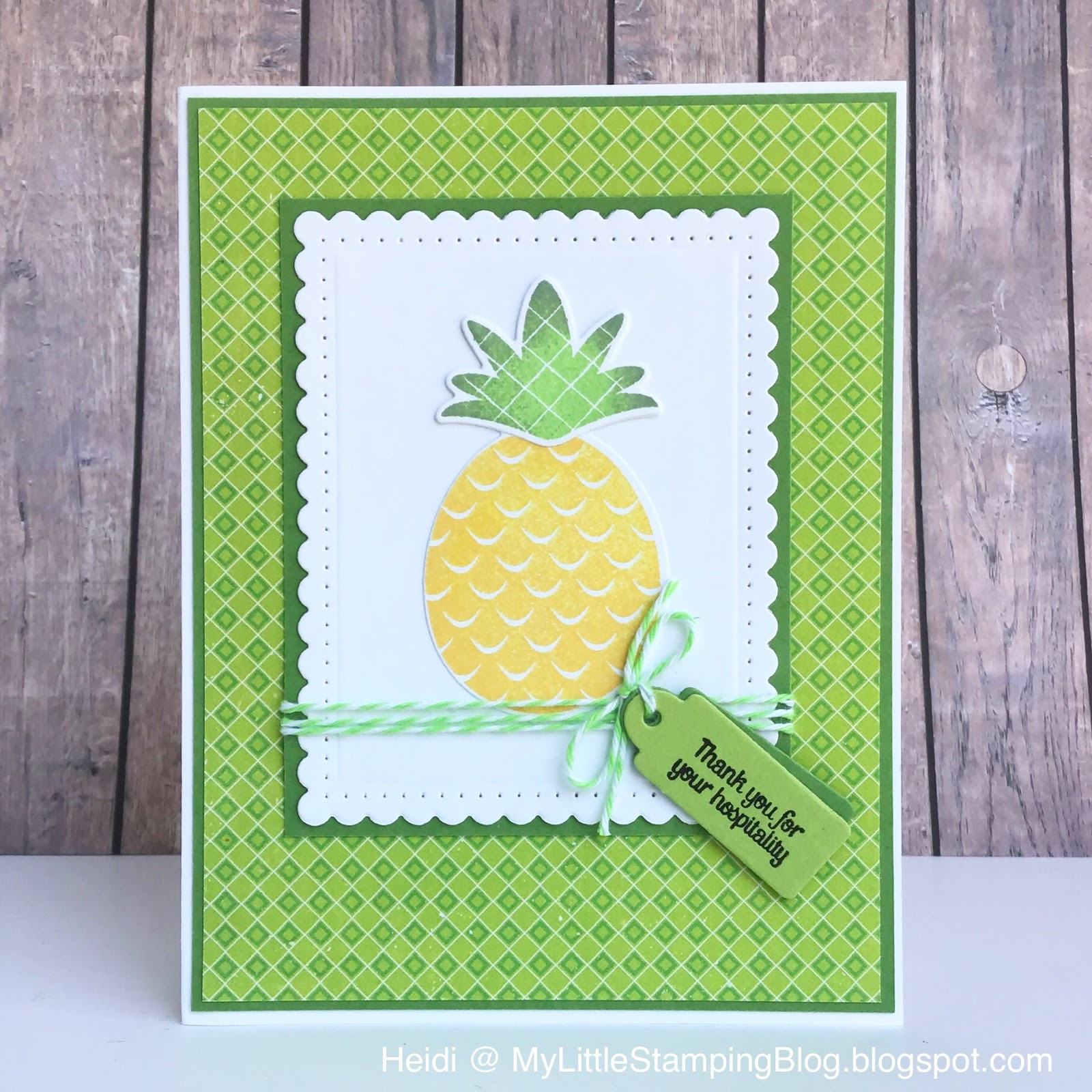 My Little Stamping Blog: Pineapple Themed Cards