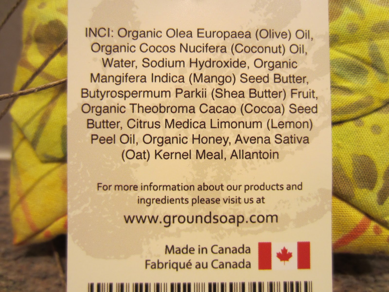 Live It, Love It, Green It: Ground Soap "Lemme Bee Your Honey ...