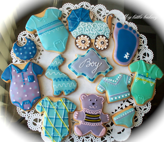 My little bakery 🌹: Baby Boy cookies