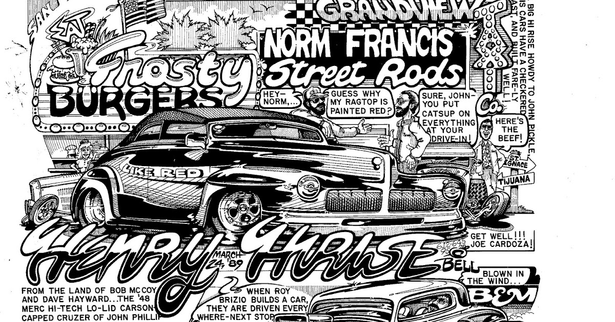 The art of Dave Bell. Auto cartoonist extraordinaire