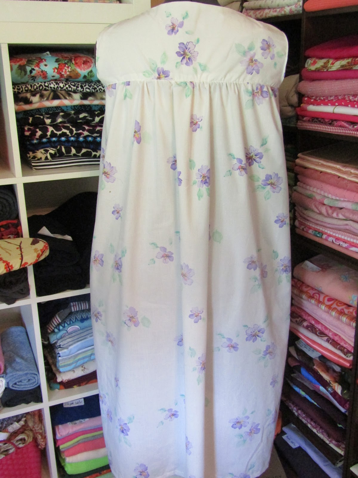 Sew Plus: Butterick 6838 Purple Floral Nightgown