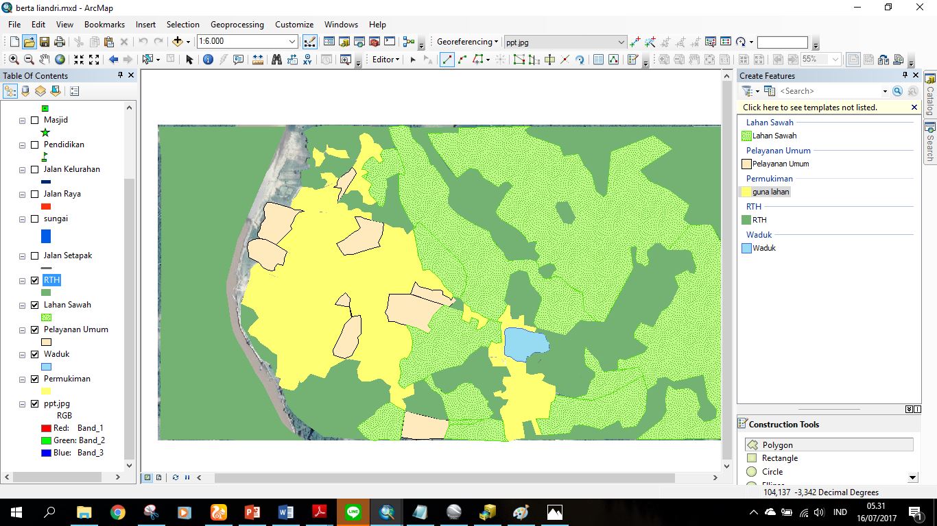 CARA PEMBUATAN PETA KAWASAN DENGAN SOFTWARE ARCGIS 10.3 - Artikelnyo ...