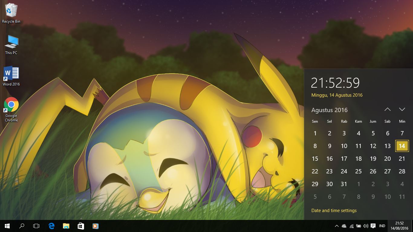 Pikachu Theme For Windows 8 and 10 - Windows 10 Themes