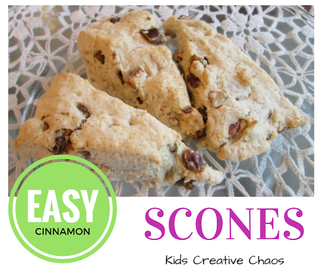 Easy Cinnamon Scones Recipe - Adventures of Kids Creative Chaos