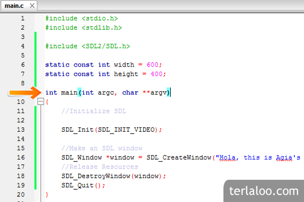 SDL 2.0 ~ Using the GUI library and access it with C - Terlaloo.com